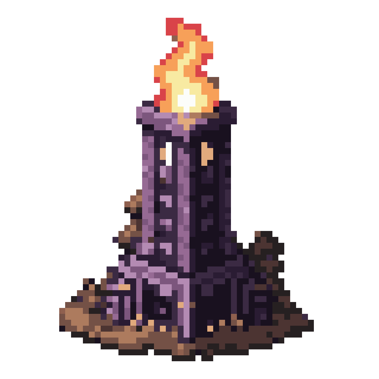 A tower that burns enemies with fire. | Sprite-AI